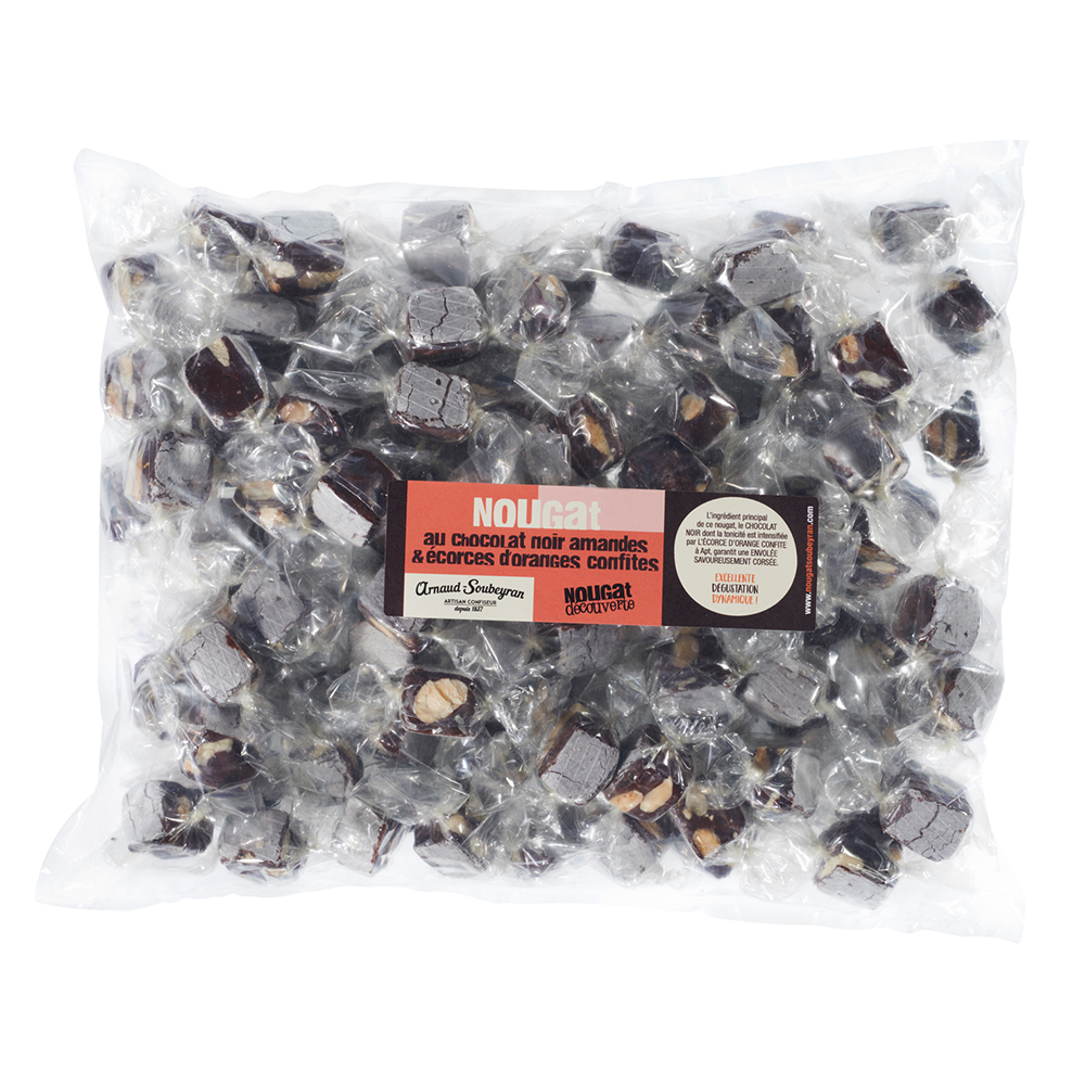 Nougat cacao et l'écorce d'orange confite - fabricarion artisanale ...